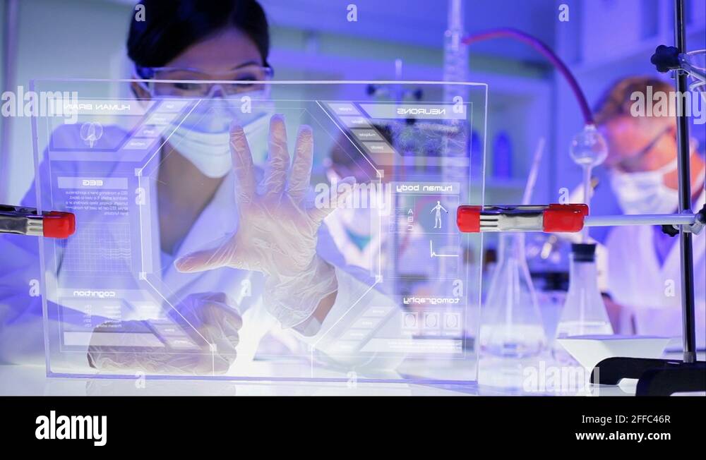 Medical Scientific Research Asian Female Doctor Online Graphics Human ...