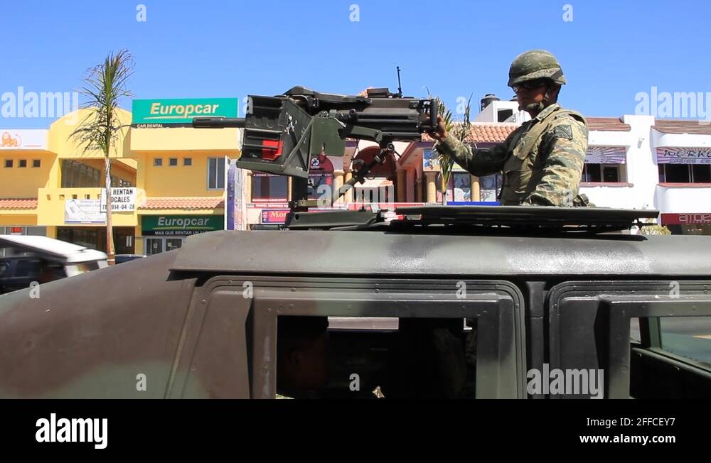 Police gun machine gun police officer policeman Stock Videos & Footage ...