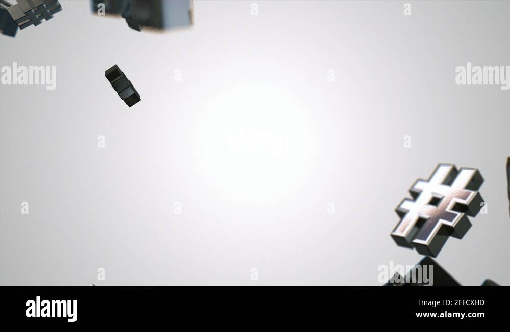 hash tag concept animation zoom out Stock Video Footage - Alamy