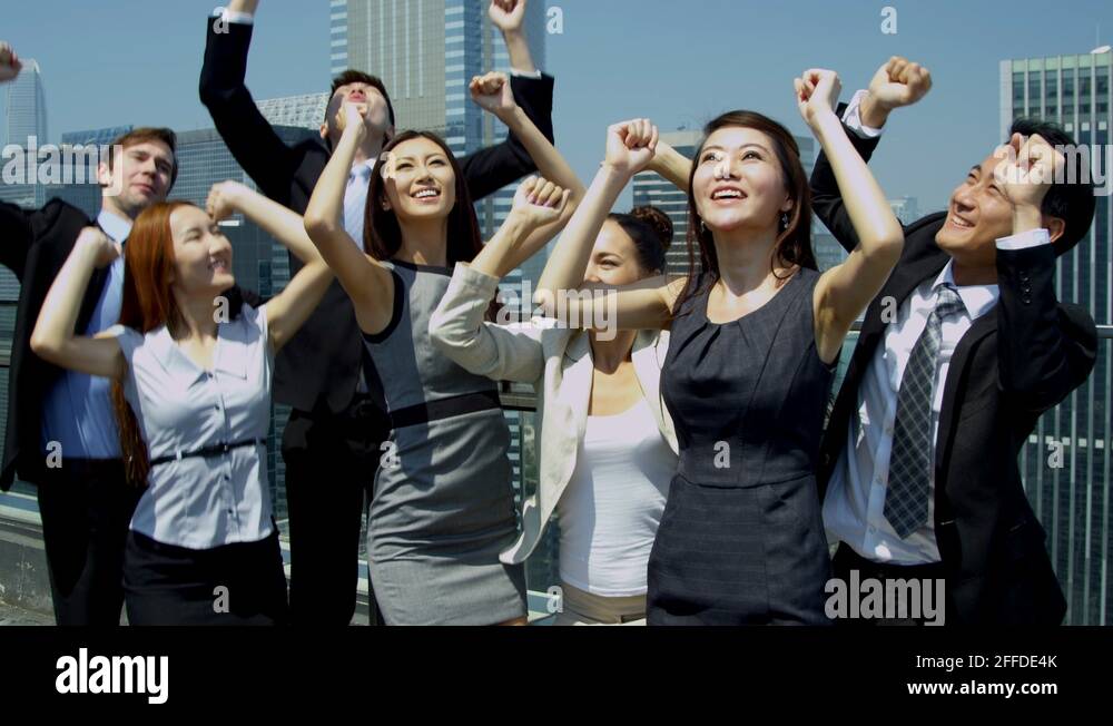 Triumphant team Stock Videos & Footage - HD and 4K Video Clips - Alamy