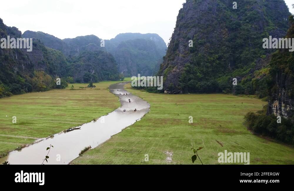 Ninh binh vietnam rice field and river Stock Videos & Footage - HD and ...