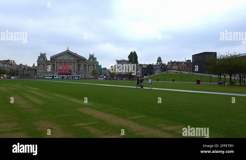 Museum Square Amsterdam Stock Video Footage - Alamy
