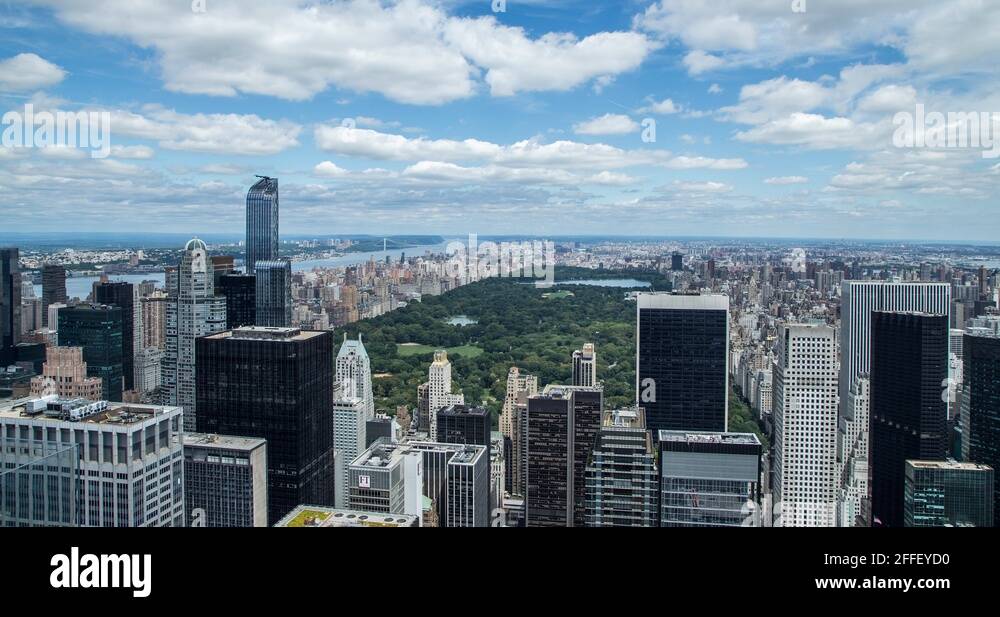 New York City Manhattan Central Park skyline time-lapse daytime 4k ...