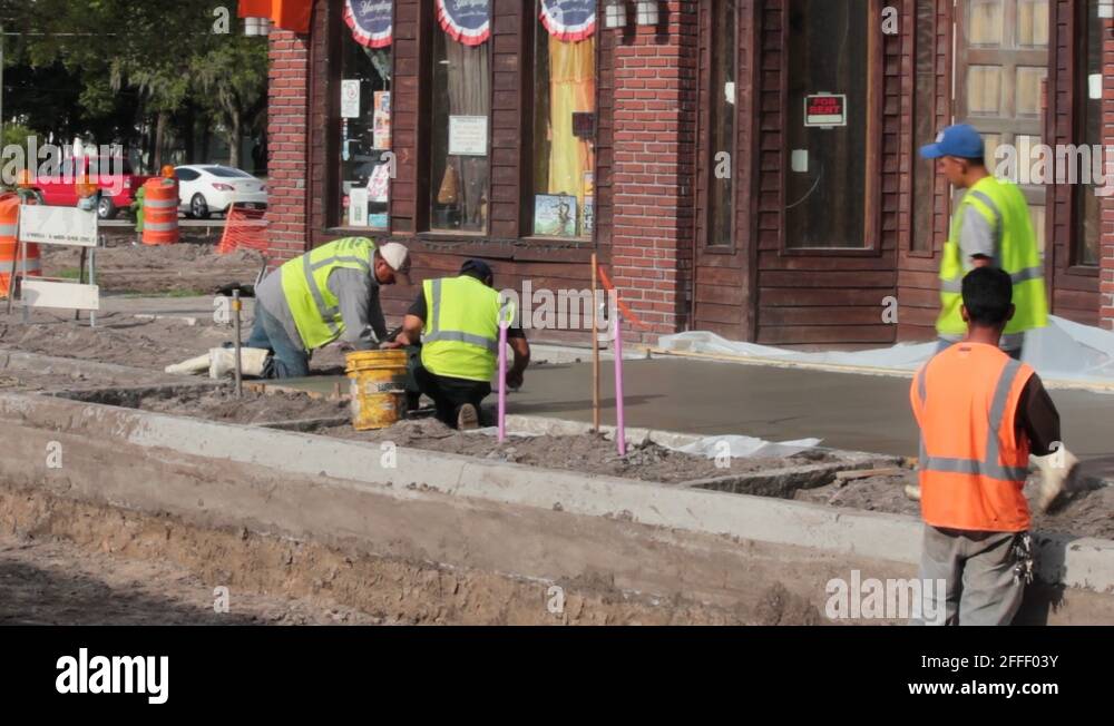 Cement finishing crew Stock Videos & Footage - HD and 4K Video Clips ...