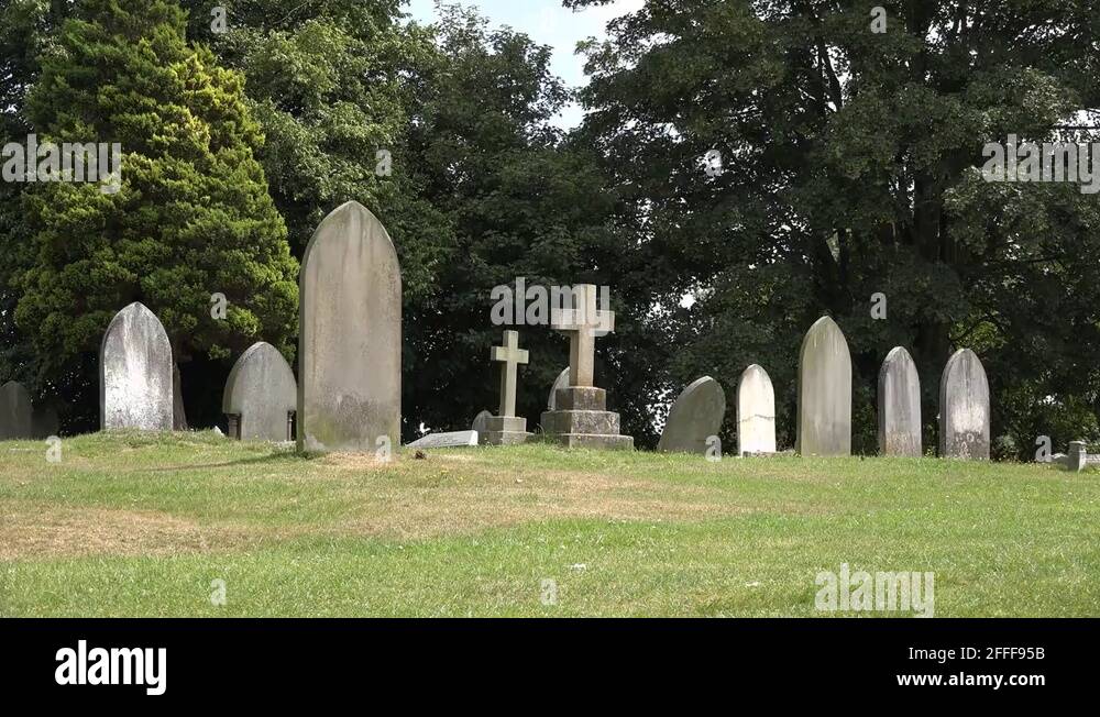 Ancient headstones in churchyard in Stock Videos & Footage - HD and 4K ...