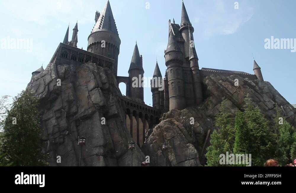 Hogwarts castle at The Wizarding World of Harry Potter, front view ...