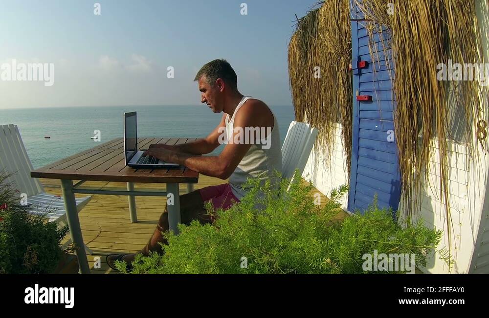 Caribbean businessman working computer Stock Videos & Footage - HD and ...