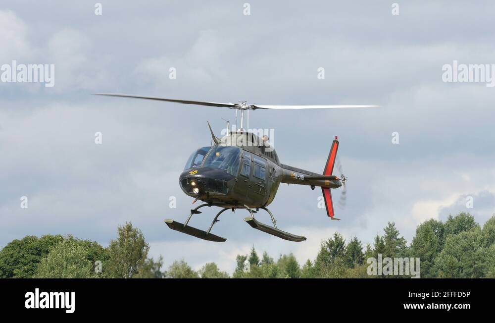 Agusta Bell helicopter, 360 turn, 4k Stock Video Footage - Alamy