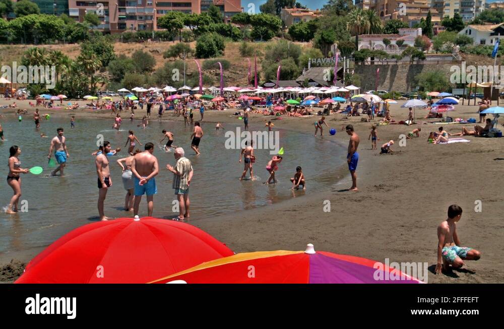 Beach bathers sun holidays mediterranean sea Stock Videos & Footage ...