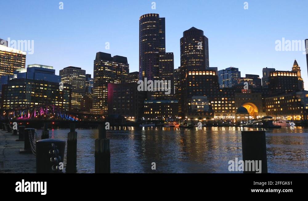 Boston night skyline Stock Videos & Footage - HD and 4K Video Clips - Alamy