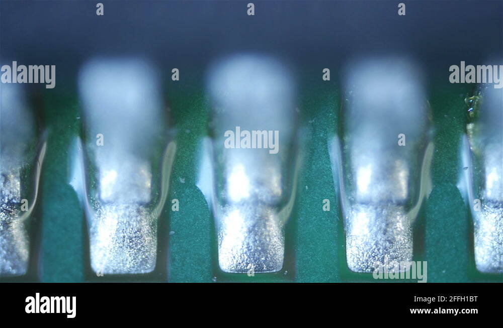 Microchip Extreme Close-up - Technical Background Video Stock Video ...