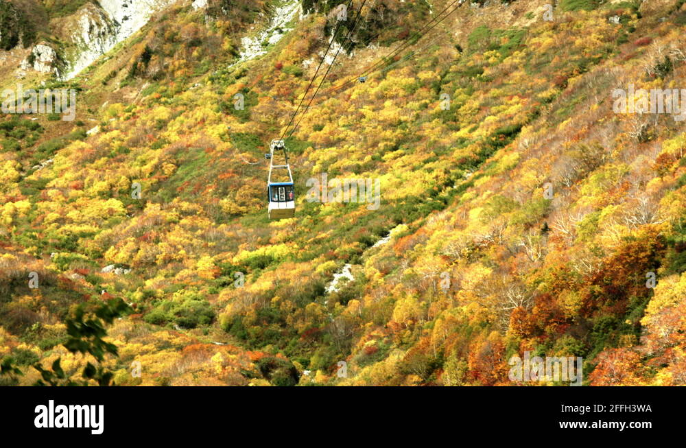 Tateyama Tanbohira wide angle, color graded 4k (3840x2160 Stock Video ...