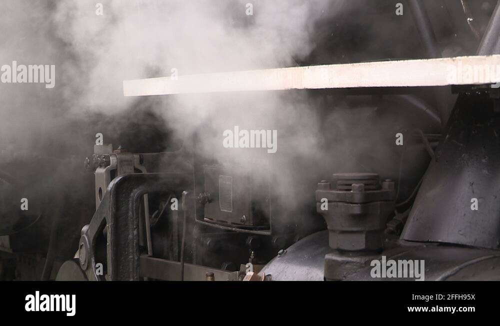 Waterloo central railway heritage steam locomotive powered train Stock ...