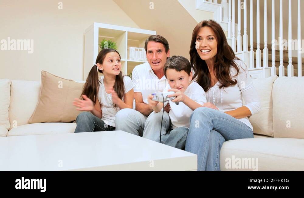 Family games console children Stock Videos & Footage - HD and 4K Video ...