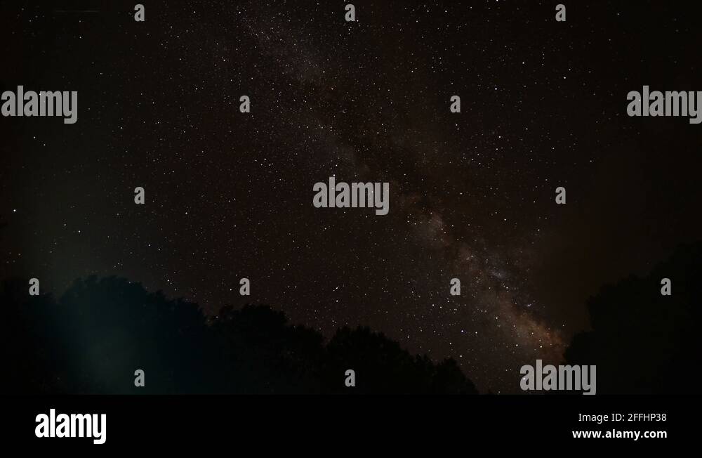 Milky Way Galaxy moving across the Night Sky Stock Video Footage - Alamy