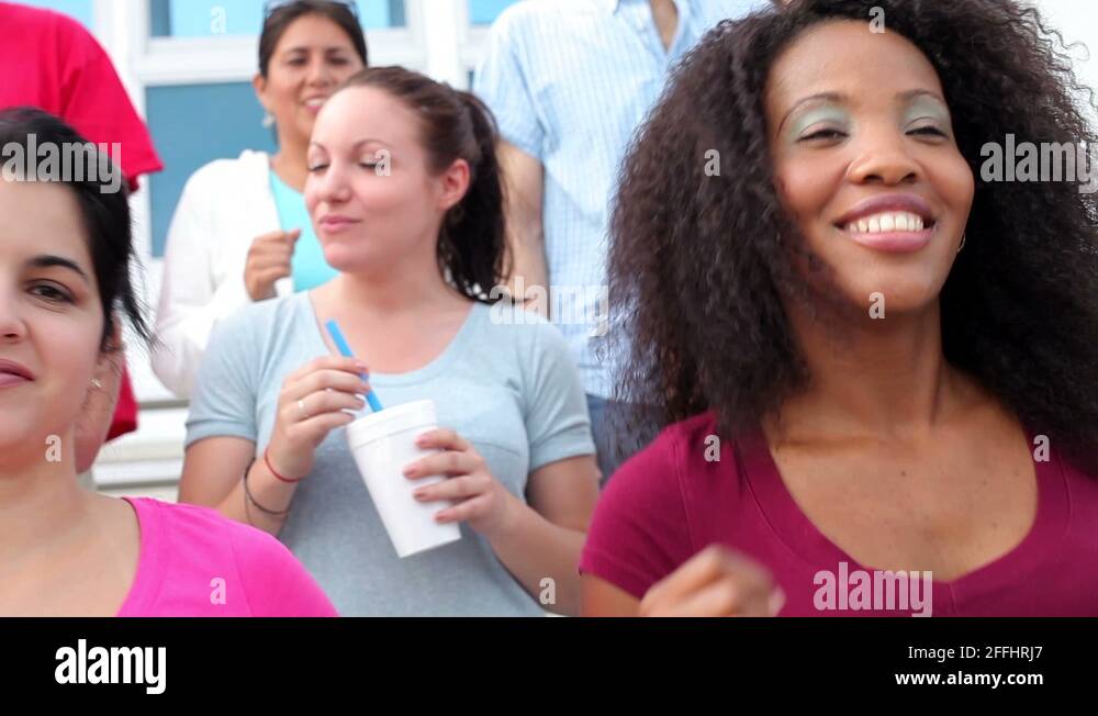 Audience dancing outdoor concert performance Stock Videos & Footage ...