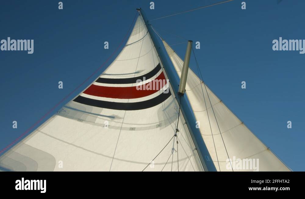 A large sail flaps in the wind in 4K Stock Video Footage - Alamy