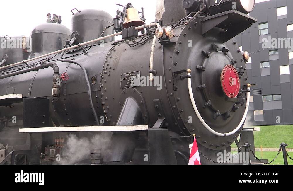 Waterloo central railway heritage steam locomotive powered train Stock ...
