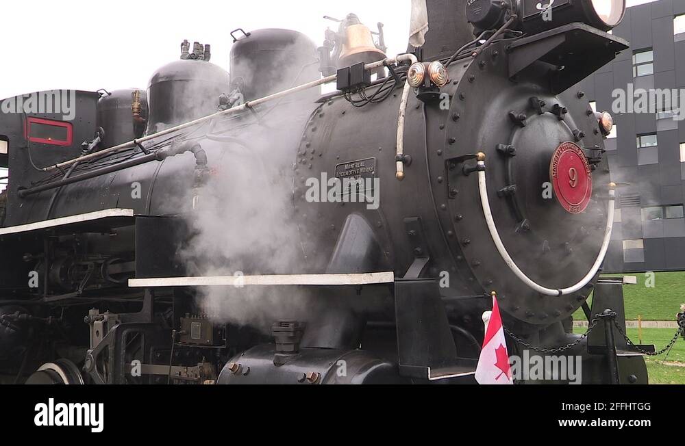 Waterloo central railway heritage steam locomotive powered train Stock ...