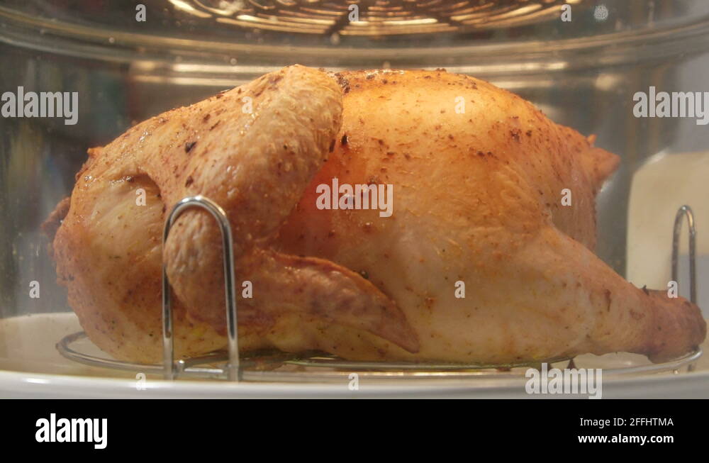 Dolly: whole roasted chicken cooking in i convection countertop oven ...
