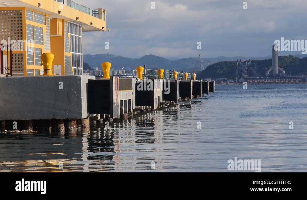 dock pier mooring port of entry Stock Video Footage - Alamy