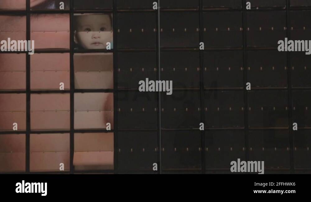 public artwork with flipping tiles at Taipei world trade center station ...