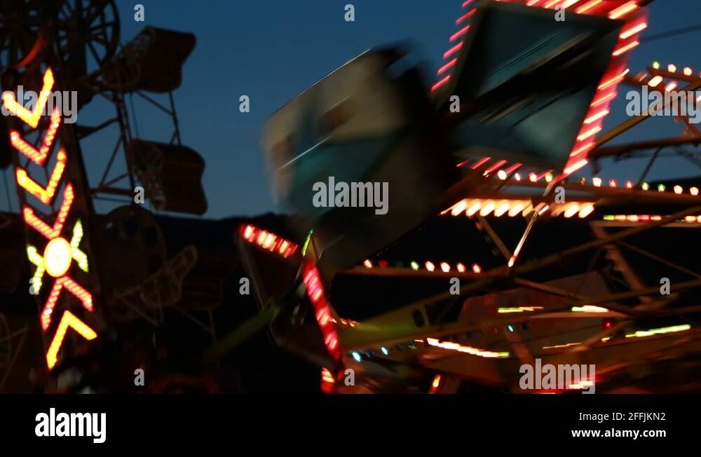 Carnival ride night time flashing Stock Videos & Footage - HD and 4K ...