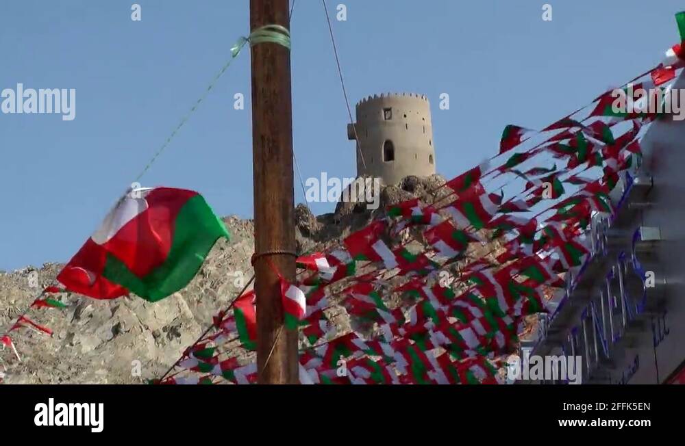 Arabia Orient Oman sultanate city of Muttrah (Matrah) 062 pennants for ...