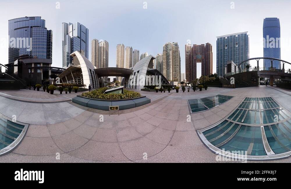 People walk in Civic Square, part of the Elements Shopping Mall Stock ...