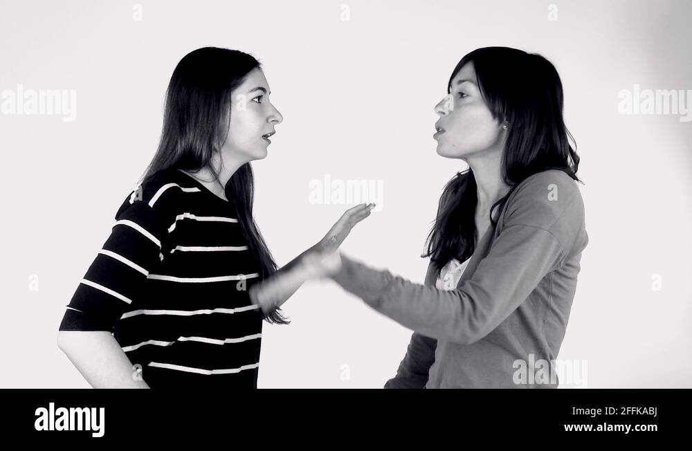 Women arguing black and white Stock Videos & Footage - HD and 4K Video ...