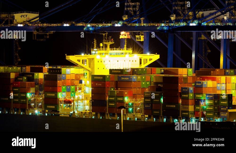 Container ship container ship night Stock Videos & Footage - HD and 4K ...