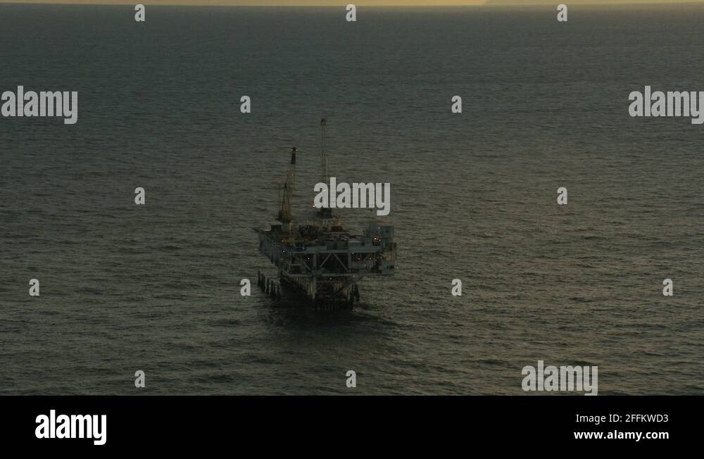 Aerial of oil drilling rig platform Stock Videos & Footage - HD and 4K ...