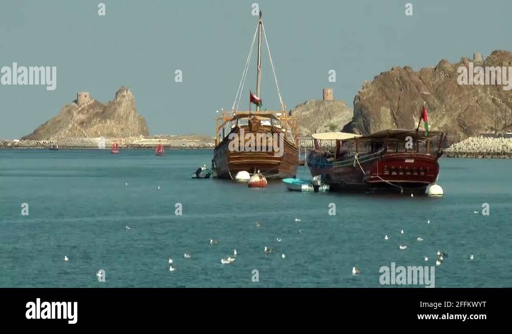 Arabia Orient Oman sultanate city of Muttrah (Matrah) 049 bay with ...
