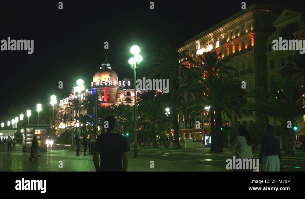 Hotel negresco nice night Stock Videos & Footage - HD and 4K Video ...