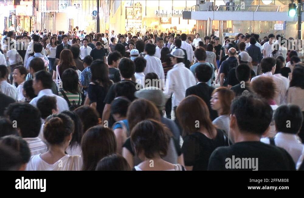 Tokyo Shibuya Crossing. Famous intersection. Japan. Crowd people ...