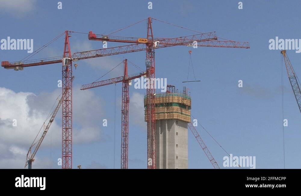 Construction cranes on site Stock Videos & Footage - HD and 4K Video ...