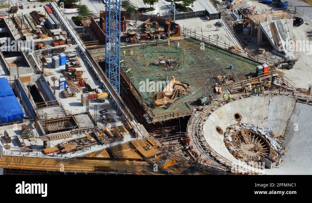 frost museum construction site miami 4k Stock Video Footage - Alamy