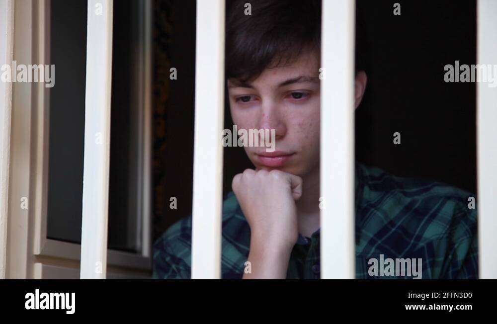 Behind bars portrait captive Stock Videos & Footage - HD and 4K Video ...