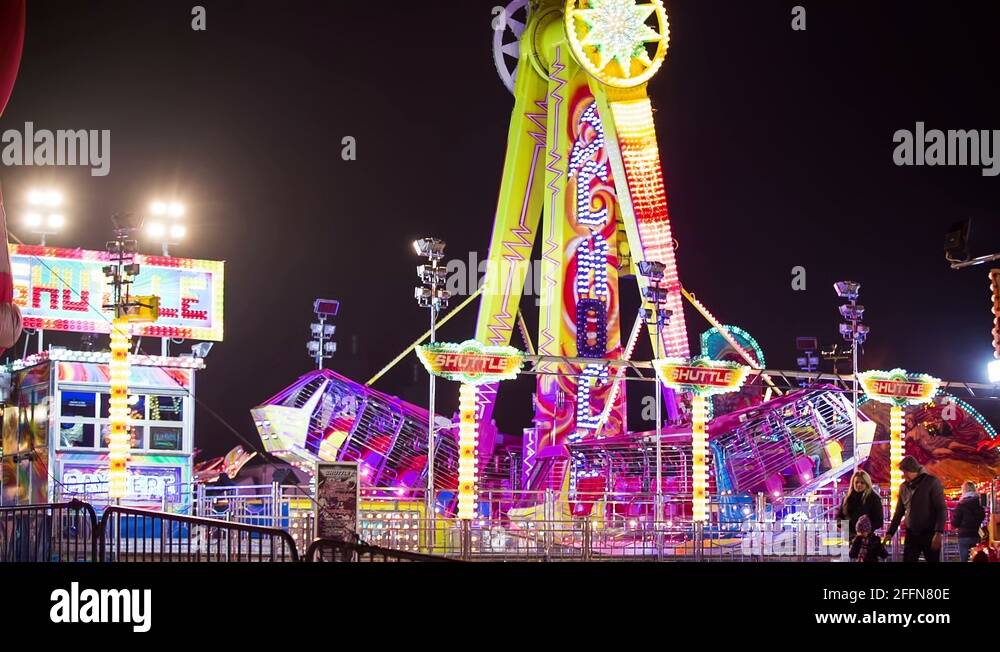 Amusement park ride rides Stock Videos & Footage - HD and 4K Video ...