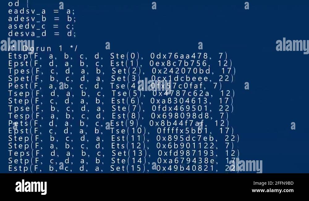 Source Code Scrambled Crypto Scrolling 4k Stock Video Footage Alamy 1665