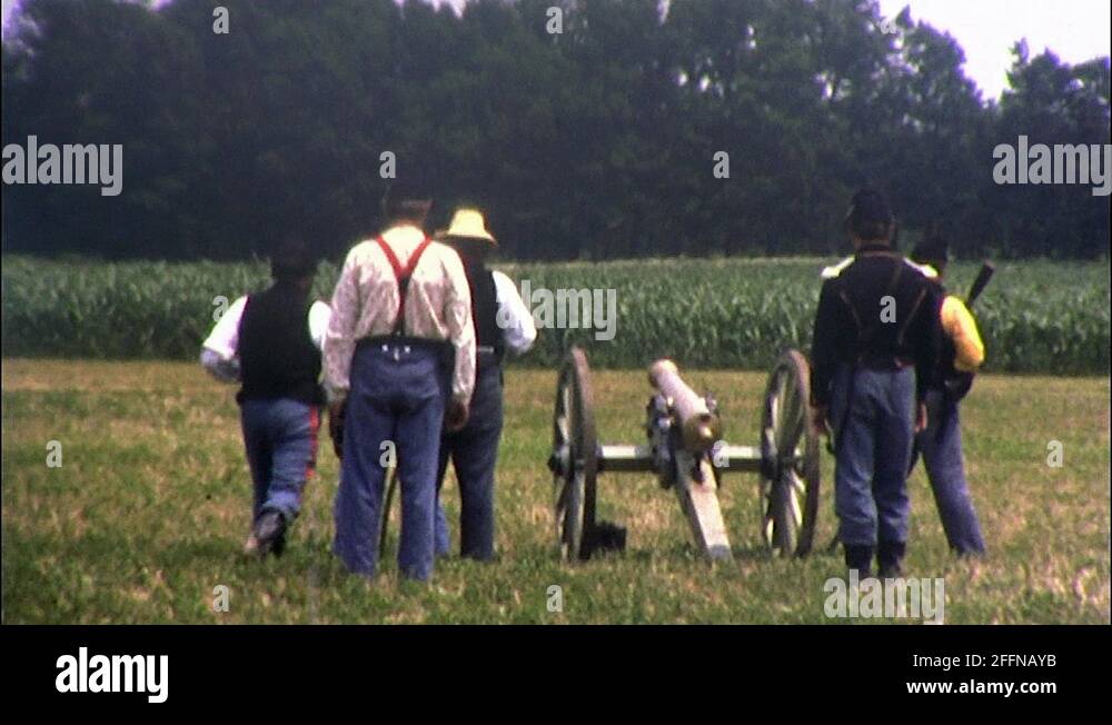 ARTILLERY CANNON Fire! American Civil War 1860 Vintage Film Home Movie ...