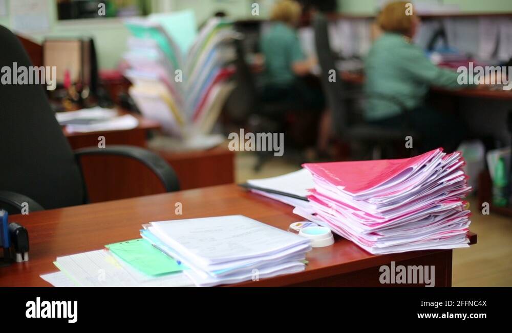 Office desk full documents Stock Videos & Footage - HD and 4K Video ...