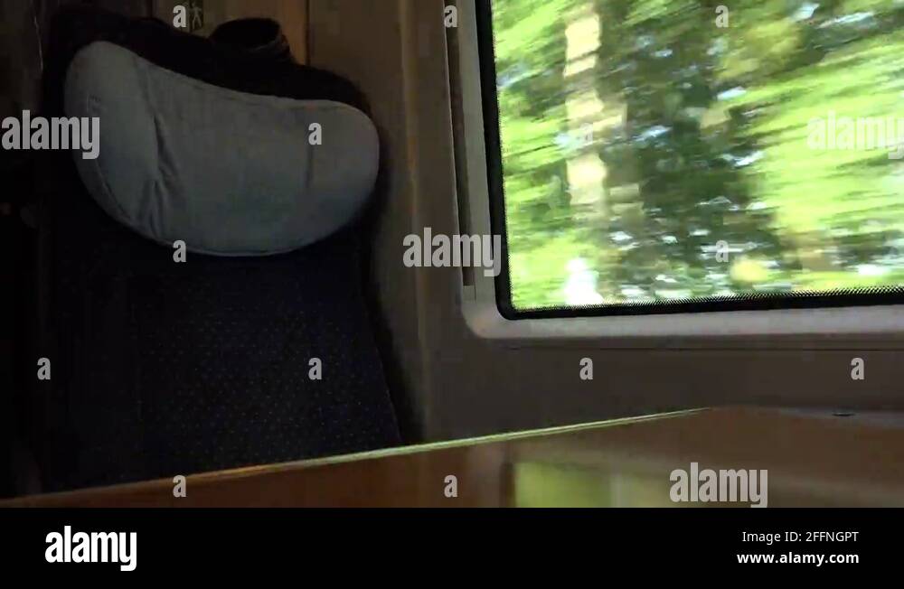 Train rail railway carriage window view holiday summer Stock Videos ...