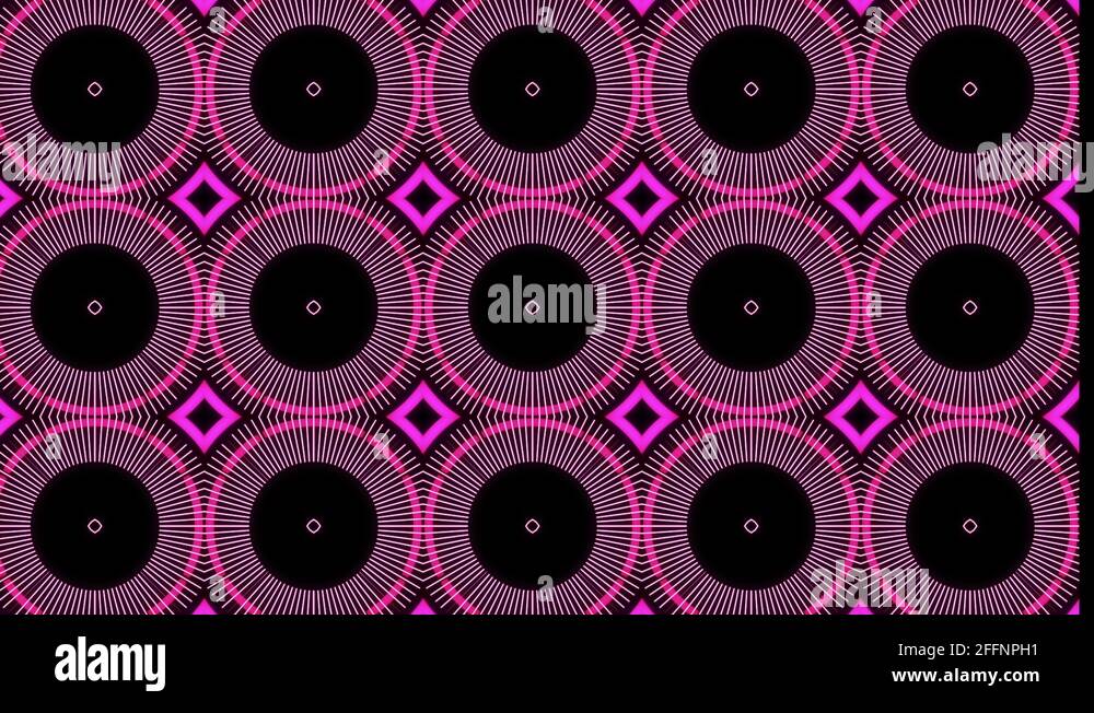 Purple VJ Visuals with Psychedelic Patterns Stock Video Footage - Alamy