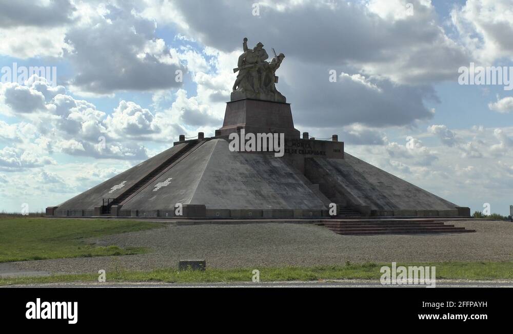 Pyramid of the Ferme de Navarin, near Souain, Marne, France Stock Video ...