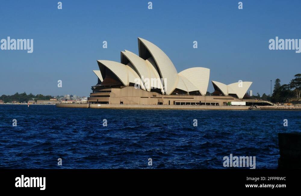Australia Sydney side view of Opera House 4k Stock Video Footage - Alamy