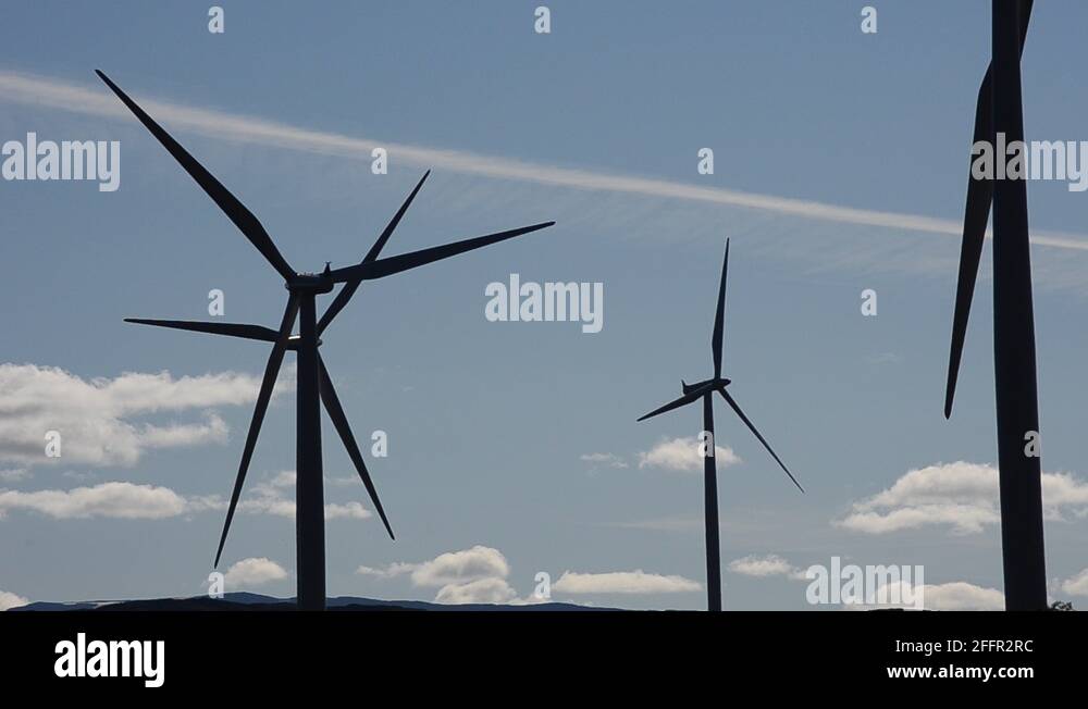 Windmill farm on mountain Stock Videos & Footage - HD and 4K Video ...