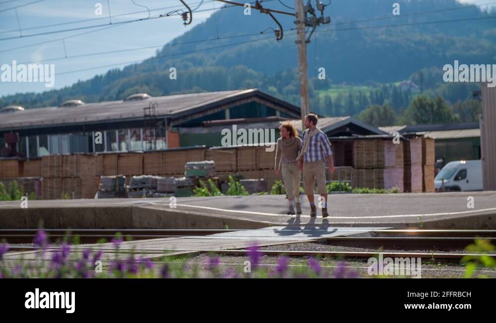 Walking across rail tracks Stock Videos & Footage - HD and 4K Video ...