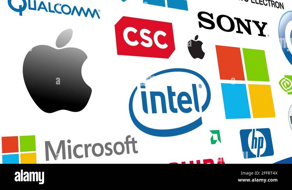 Tech logos logo Stock Videos & Footage - HD and 4K Video Clips - Alamy