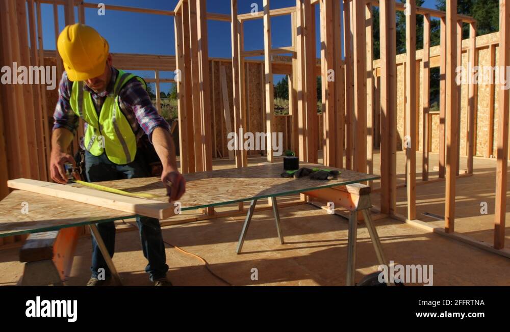 Construction worker measuring Stock Videos & Footage - HD and 4K Video ...